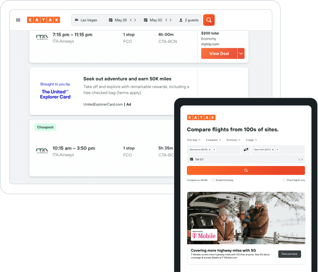 KAYAK Ad Solutions - Full-scale solutions for your brand